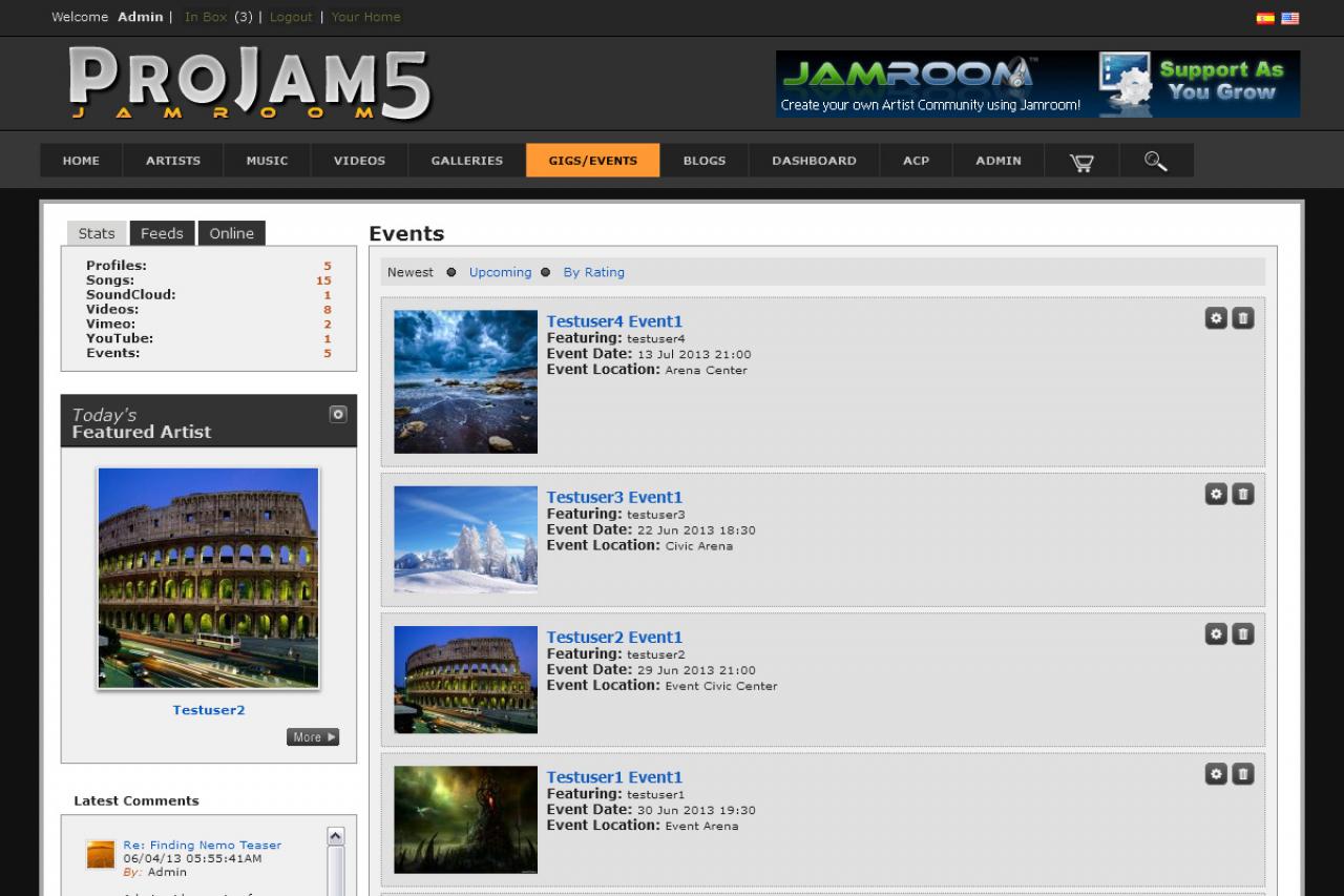 ProJam Light - The Jamroom Network | Jamroom