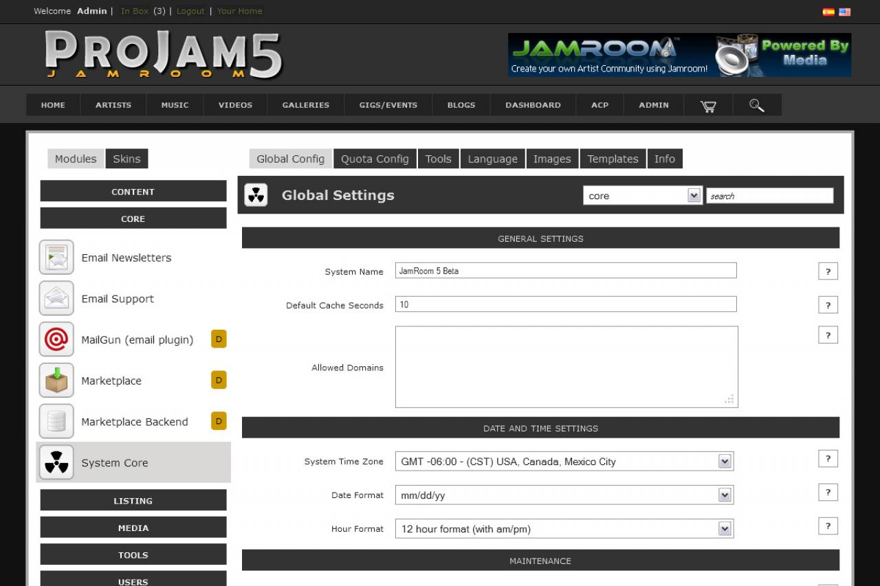 ProJam Light - The Jamroom Network | Jamroom